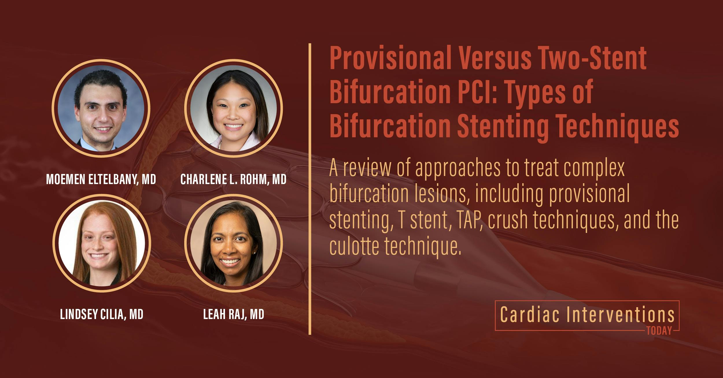 Provisional Versus Two-Stent Bifurcation PCI: Types of Bifurcation ...